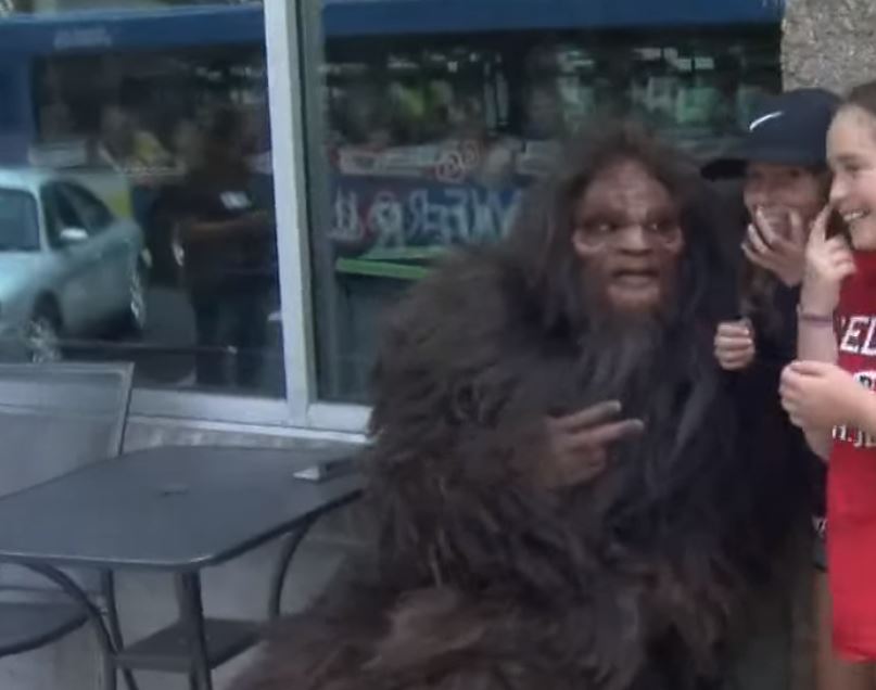 Wow. Someone actually stole 'Bigfoot's' phone