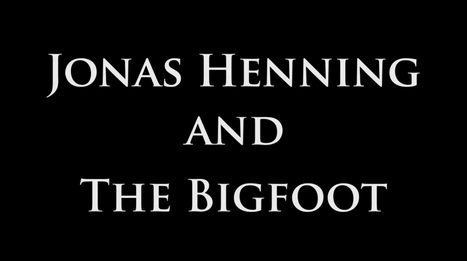 Jonas Henning and the Bigfoot - a new Dixie Cryptid story!